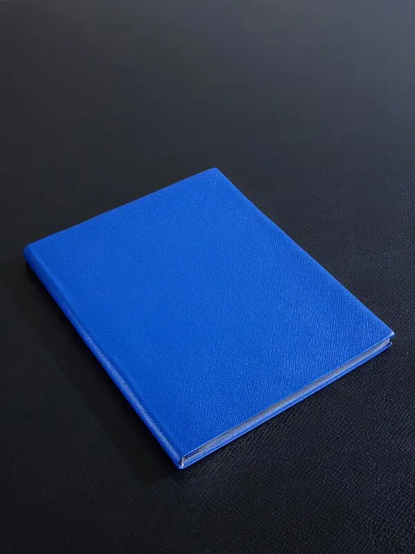 Smythson Portobello Leather Notebook - Blue