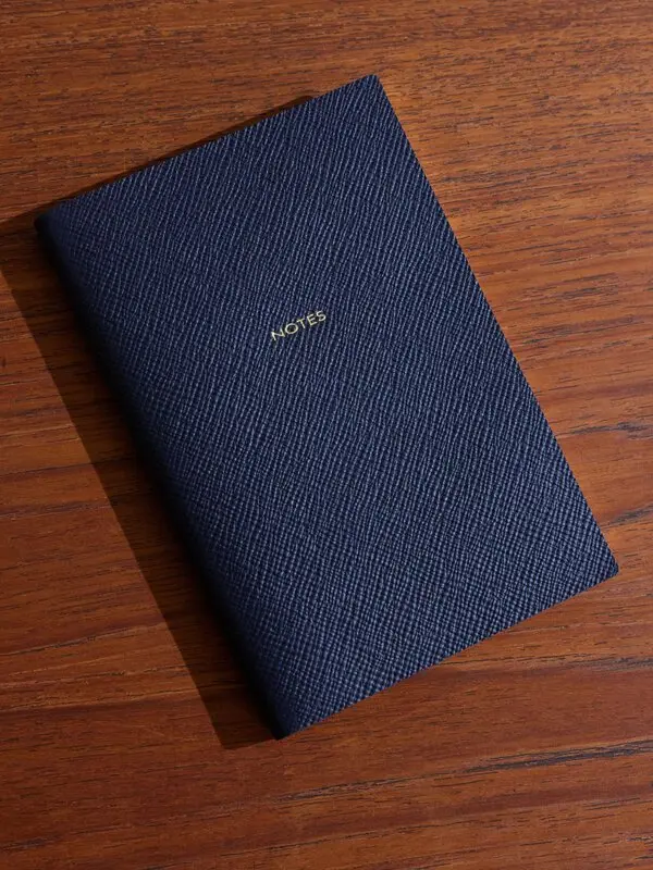 Smythson Chelsea Cross-grain Leather Notebook