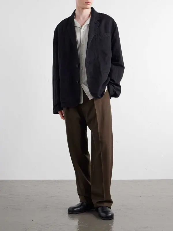 Studio Nicholson Cotton And Linen-blend Twill Blazer