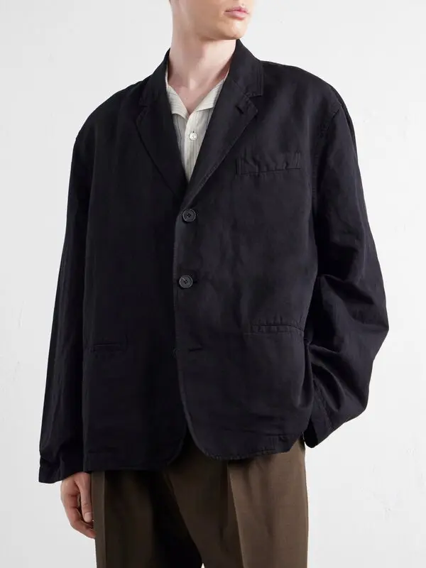 Studio Nicholson Cotton And Linen-blend Twill Blazer
