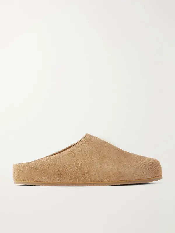 Studio Nicholson Suede Clogs - Brown