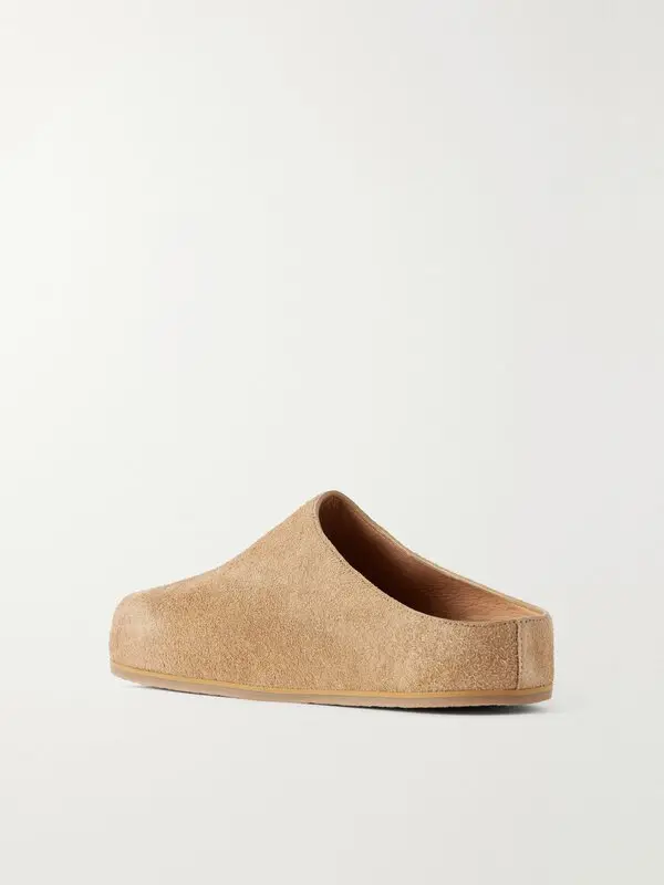 Studio Nicholson Suede Clogs - Brown