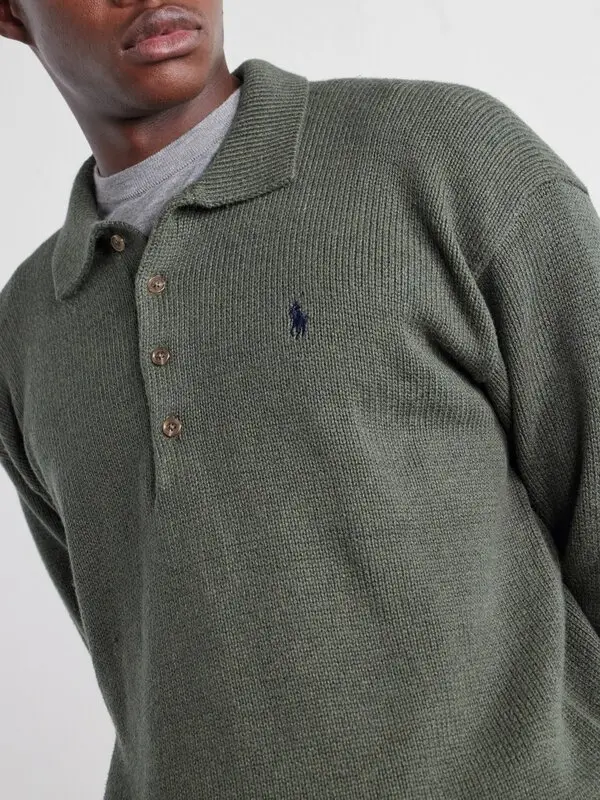 Polo Ralph Lauren Logo-embroidered Knitted Cotton Polo Shirt