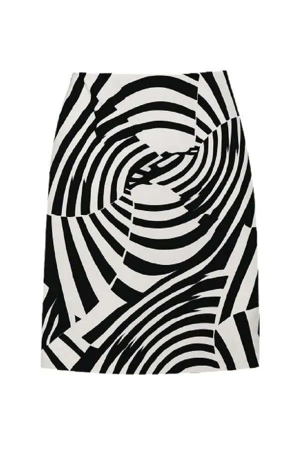 CONQUISTA Graphic Print Pencil Skirt