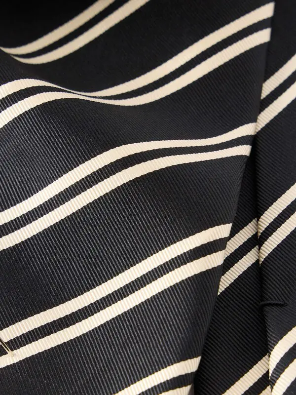 Saint Laurent 7cm Striped Silk-twill Tie