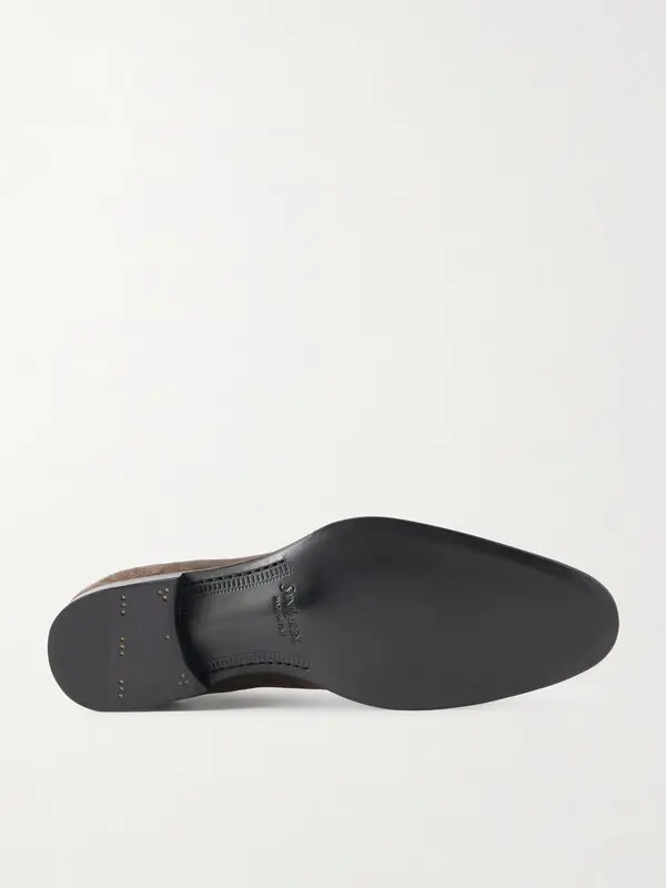 Saint Laurent Aurelien Suede Chelsea Boots