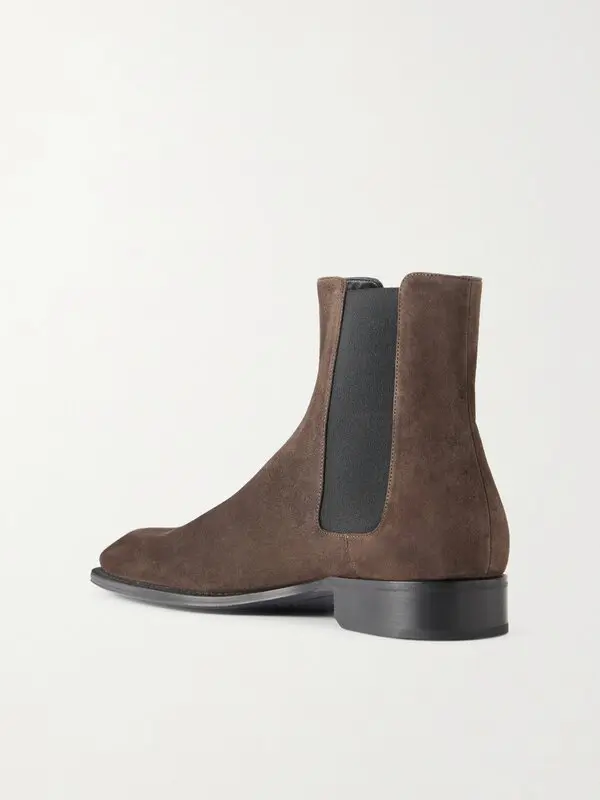 Saint Laurent Aurelien Suede Chelsea Boots