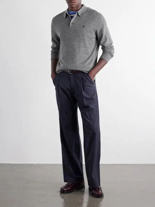 Polo Ralph Lauren Logo-embroidered Wool Polo Shirt