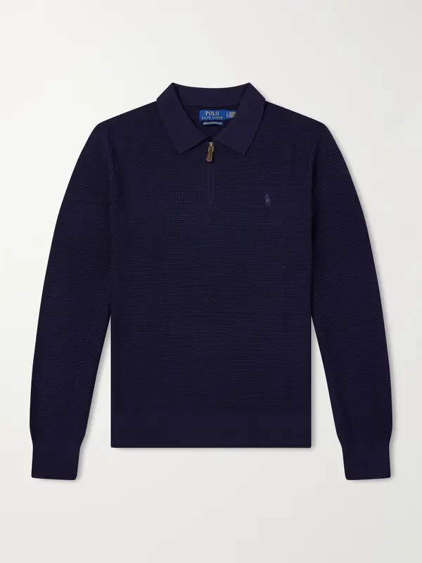 Polo Ralph Lauren Wool Half-zip Sweater - Blue