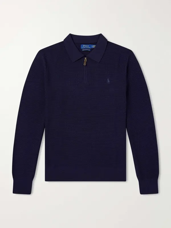 Polo Ralph Lauren Wool Half-zip Sweater - Navy