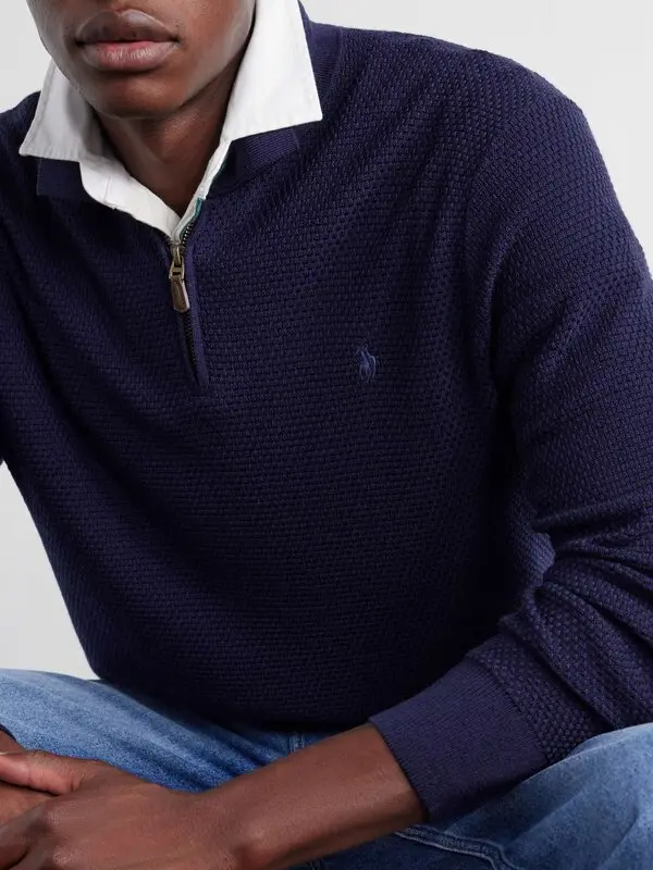 Polo Ralph Lauren Wool Half-zip Sweater