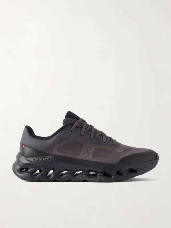 On Cloudlit Remix Stretch-knit Sneakers - Black