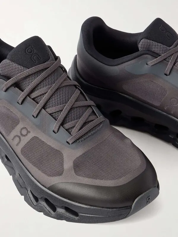 On Cloudlit Remix Stretch-knit Sneakers - Black