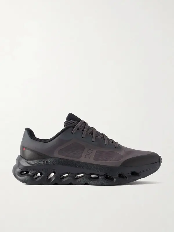 On Cloudlit Remix Stretch-knit Sneakers - Black