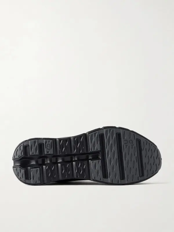 On Cloudlit Remix Stretch-knit Sneakers - Black