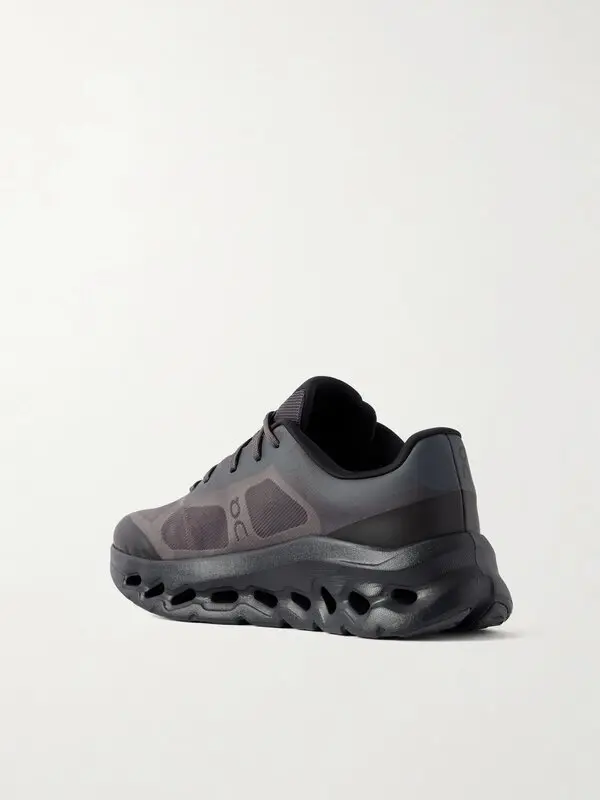 On Cloudlit Remix Stretch-knit Sneakers - Black