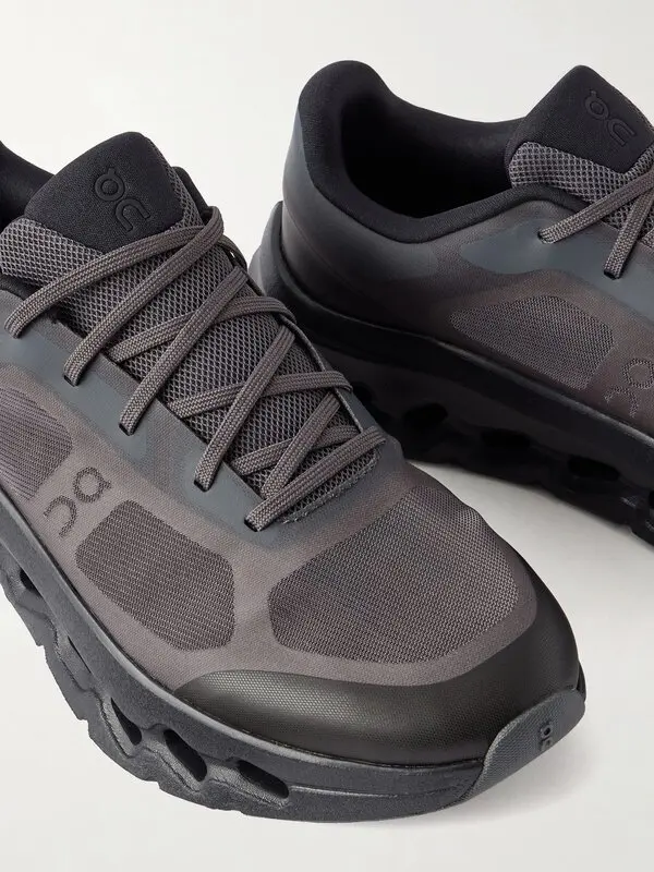 On Cloudlit Remix Stretch-knit Sneakers - Black