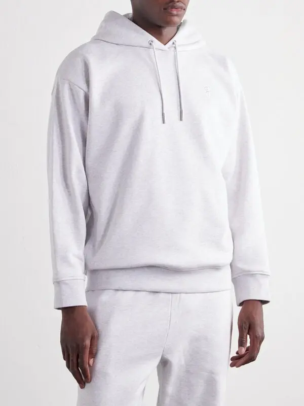On Club Collective Logo-embroidered Cotton-blend Jersey Hoodie