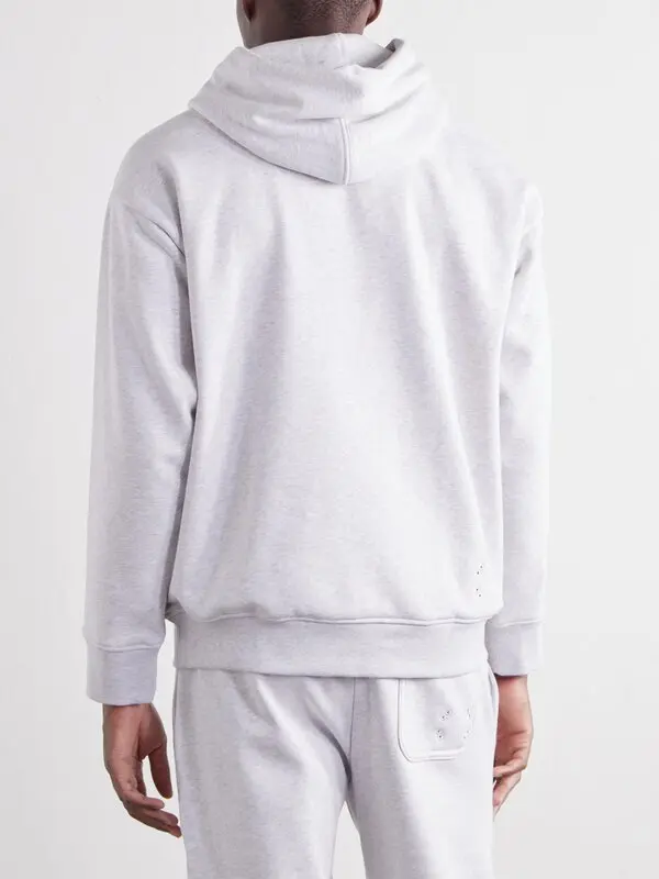 On Club Collective Logo-embroidered Cotton-blend Jersey Hoodie