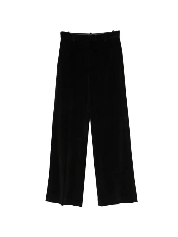 CIRCOLO 1901 Velvet-effect Cotton Trousers