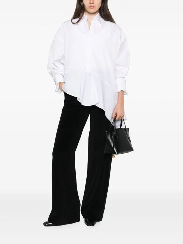 CIRCOLO 1901 Velvet-effect Cotton Trousers