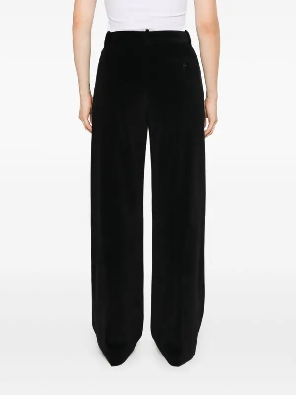 CIRCOLO 1901 Velvet-effect Cotton Trousers