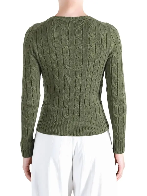 Polo Ralph Lauren Cable-knit Logo Embroidered Pullover Sweater