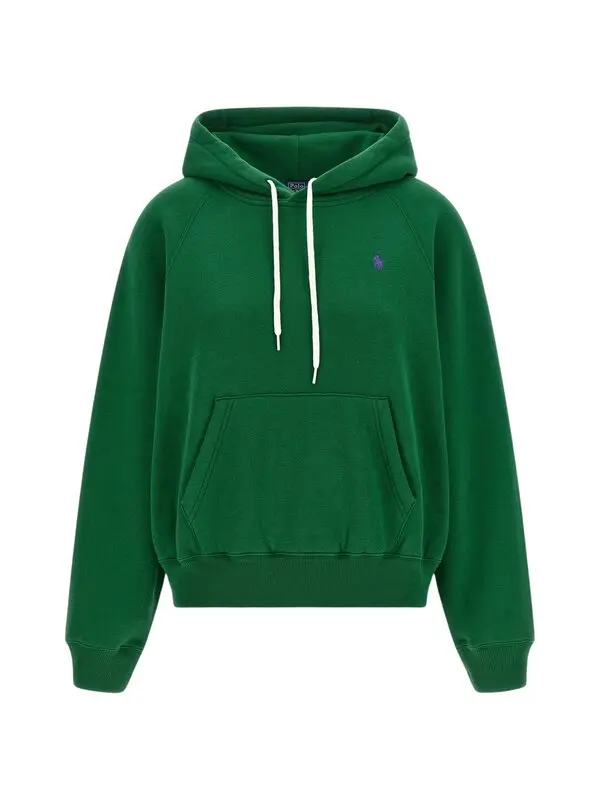 Polo Ralph Lauren Logo Embroidered Hooded Sweatshirt - Green
