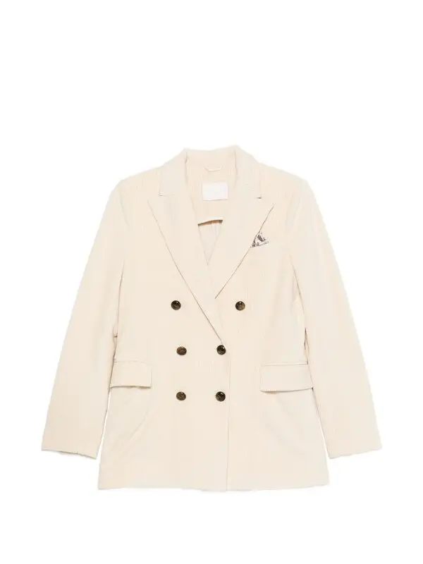 CIRCOLO 1901 Cotton Corduroy Double-breasted Blazer