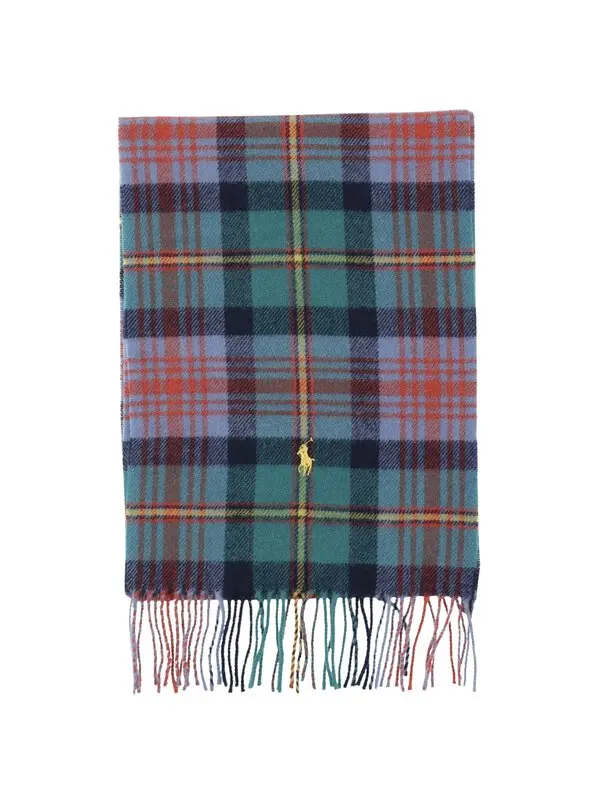 Polo Ralph Lauren Checked Fringe Scarf