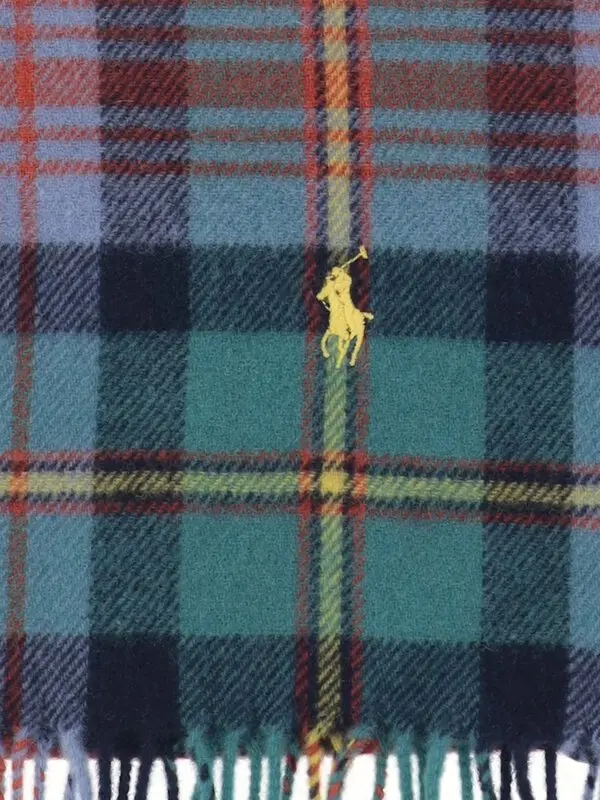 Polo Ralph Lauren Checked Fringe Scarf