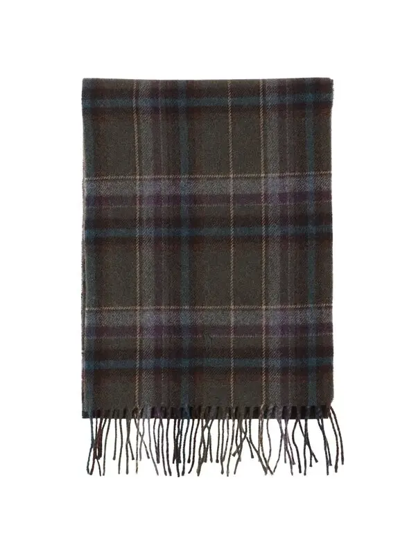 Polo Ralph Lauren Checked Fringed Scarf