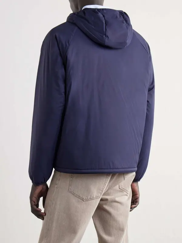 Burberry Logo-appliquéd Shell Hooded Jacket