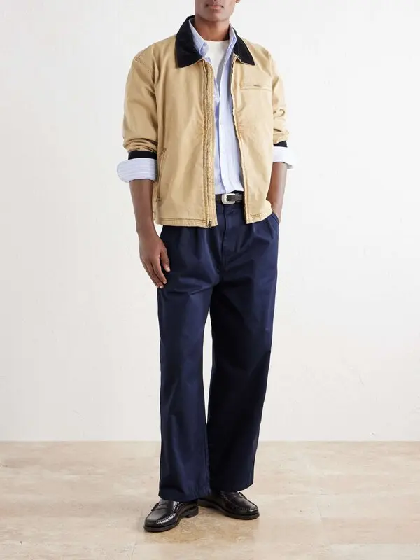 Carhartt Work In Progress Straight Leg Cotton Twill Trousers