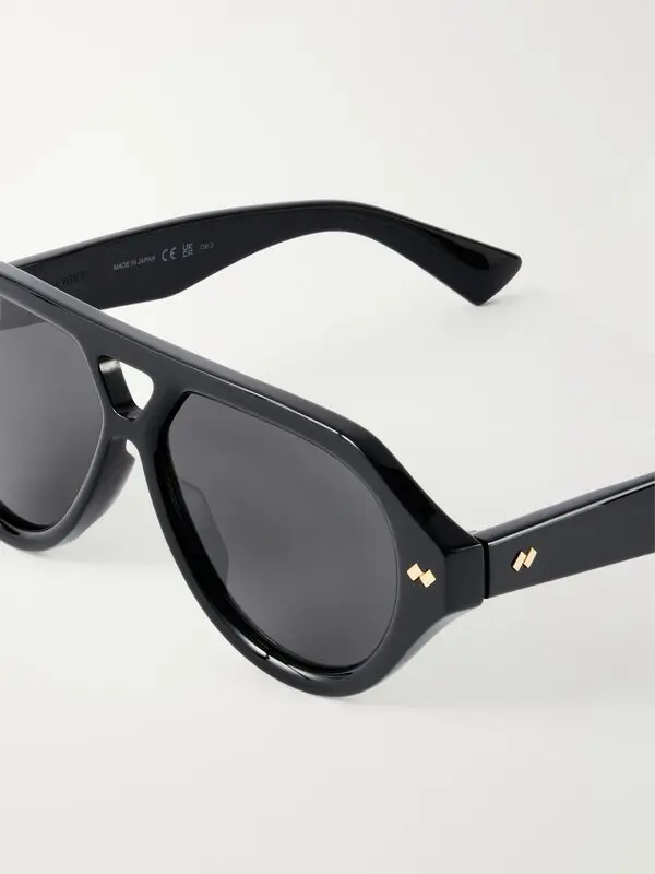 Bottega Veneta Bold Ribbon Stud Aviator-style Sunglasses