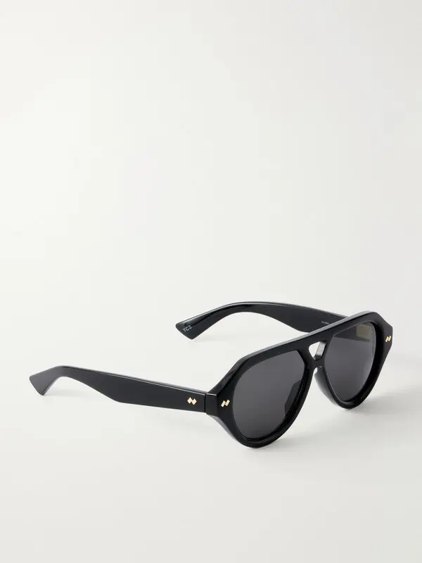 Bottega Veneta Bold Ribbon Stud Aviator-style Sunglasses