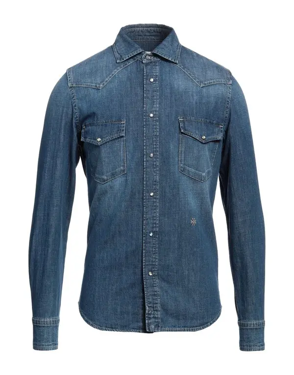 JACOB COHЁN Denim Shirt Size Cotton