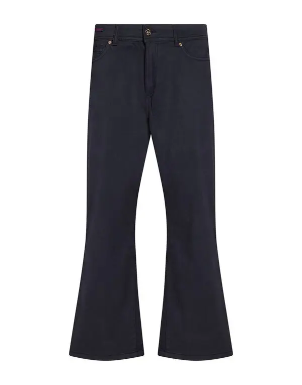 CONTE OF FLORENCE Midnight Cotton Elastane Bootcut Pants