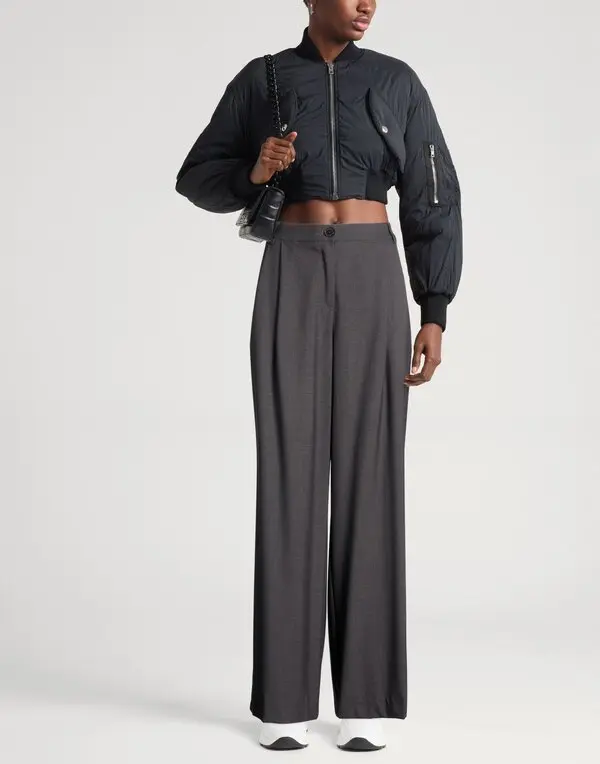 TWINSET Pants Charcoal Size Polyester, Viscose, Elastane