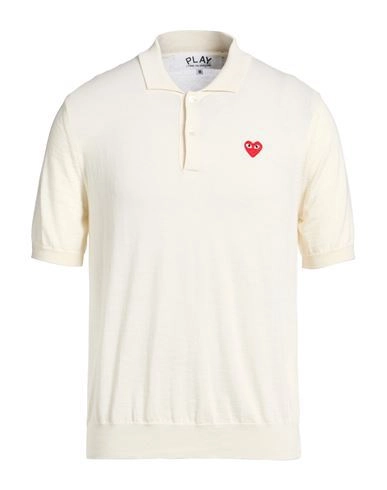 Play Comme Des Garcon Sweater Ivory Size Wool