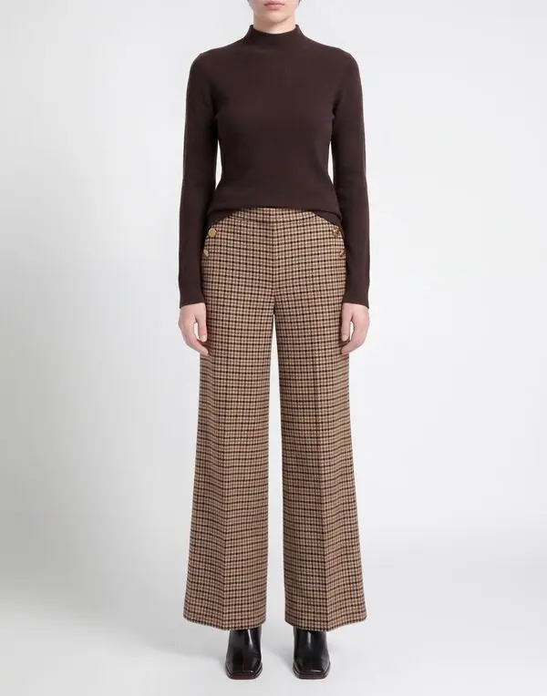 TWINSET Pants Camel Size Wool, Polyester, Viscose, Elastane