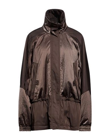 ALYSI Dark Polyamide And Polyester Jacket - Brown