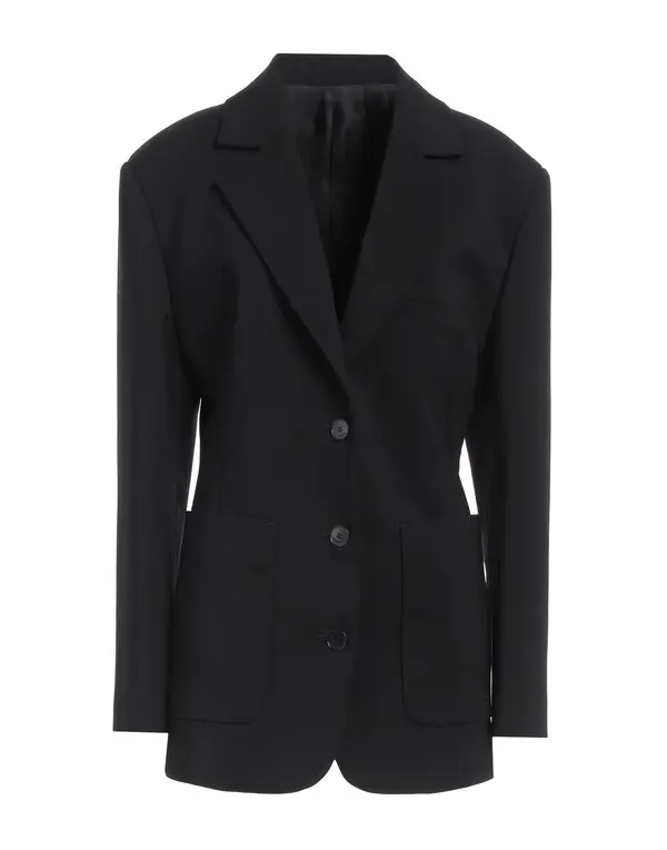 LANVIN Blazer Size Virgin Wool, Elastane, Polyamide