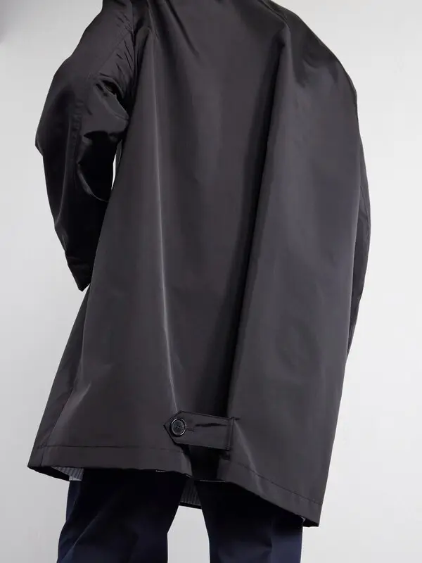 Loewe Logo-embroidered Twill Trench Coat