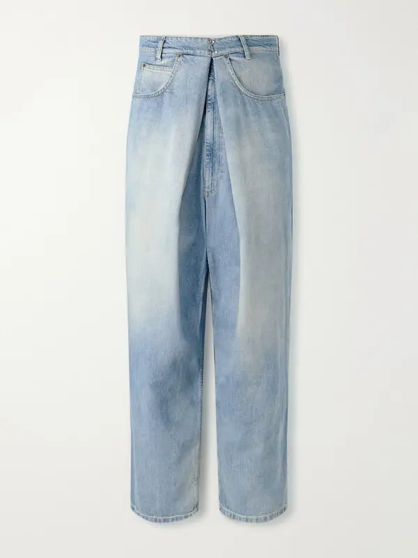 MAISON MARGIELA Wrap Wide-leg Jeans - Blue