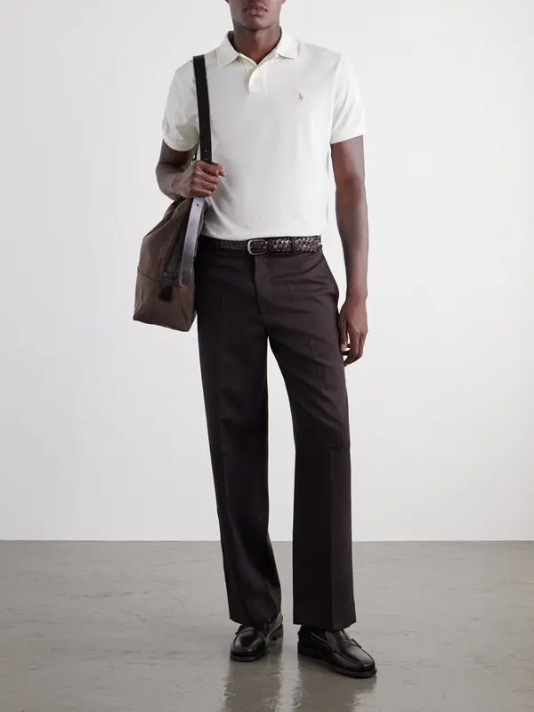 Polo Ralph Lauren Cotton-piqué Polo Shirt - Neutrals