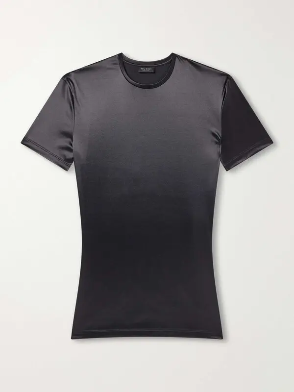 Gucci Satin-jersey T-shirt