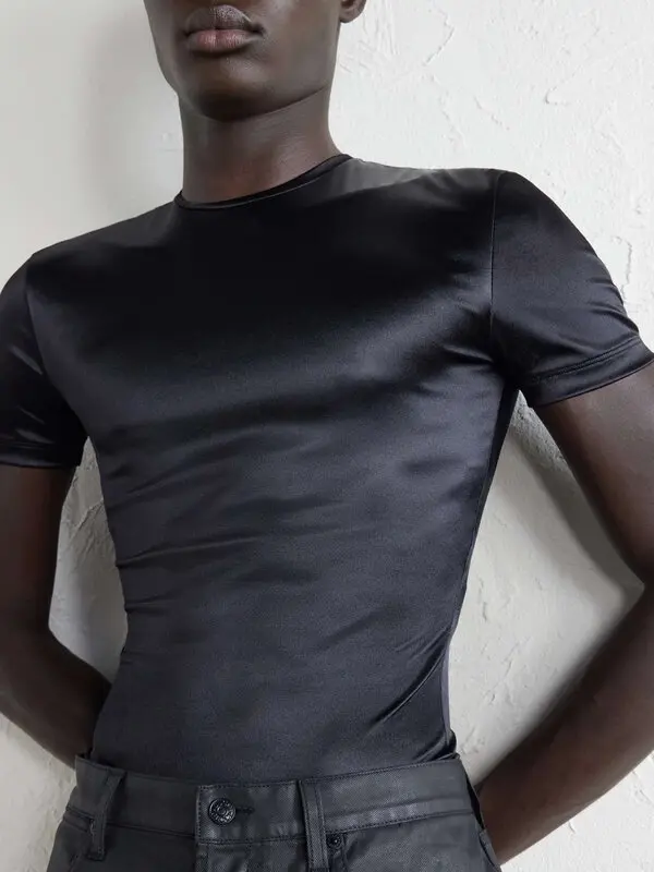 Gucci Satin-jersey T-shirt