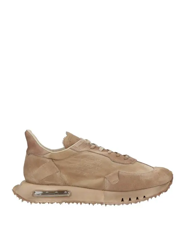 BEPOSITIVE Sneakers Sand Size Leather, Textile Fibers