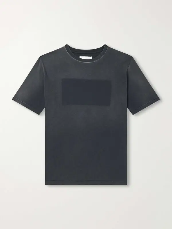 MAISON MARGIELA Printed Cotton-jersey T-shirt